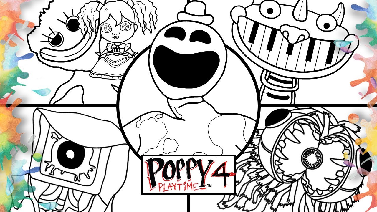 Poppy PlayTime Chapter 4 New Coloring Pages / How to color New Bosses ...