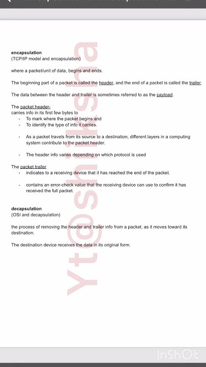 Encapsulation Decapsulation | Computer Networks | CS | #delhiuniversity ...
