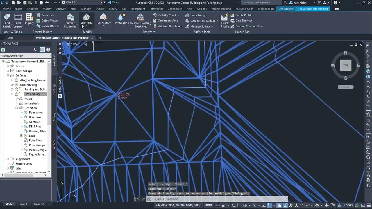 Grading Optimization for C3D Productivity Study: Building and Parking ...