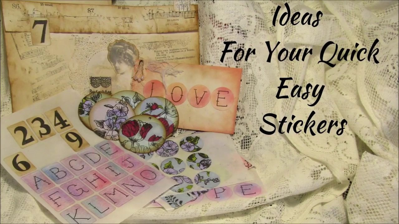 Ideas for Your quick Easy Stickers - YouTube