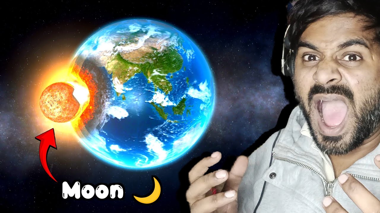 Moon attack on earth 🌍 | solar smash - YouTube