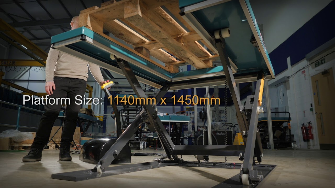 Low Profile U Shape Scissor Lift - BD-HY1000 - YouTube