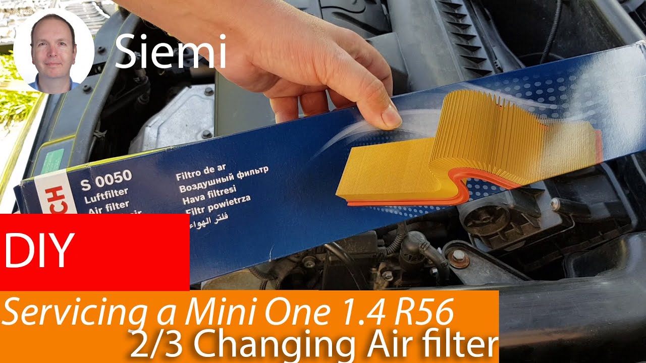 Mini One 1.4i R56 Service 2/3: Changing the airfilter - YouTube