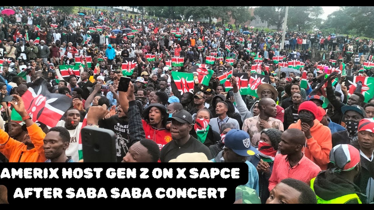 🔴LIVE AMERIX HOST GEN Z ON X SPACE AFTER SABA SABA CONCERT/ MIGUNA AND ...