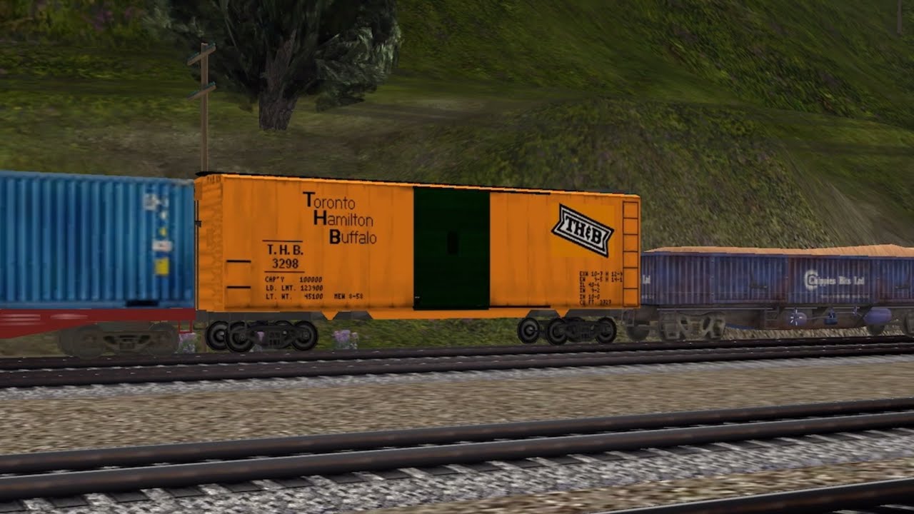 Trainz 2 review: Toronto Hamilton Buffalo Boxcar - YouTube