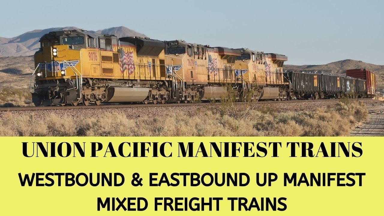 Union Pacific Manifest Trains UP 8930 & UP 9076 - YouTube