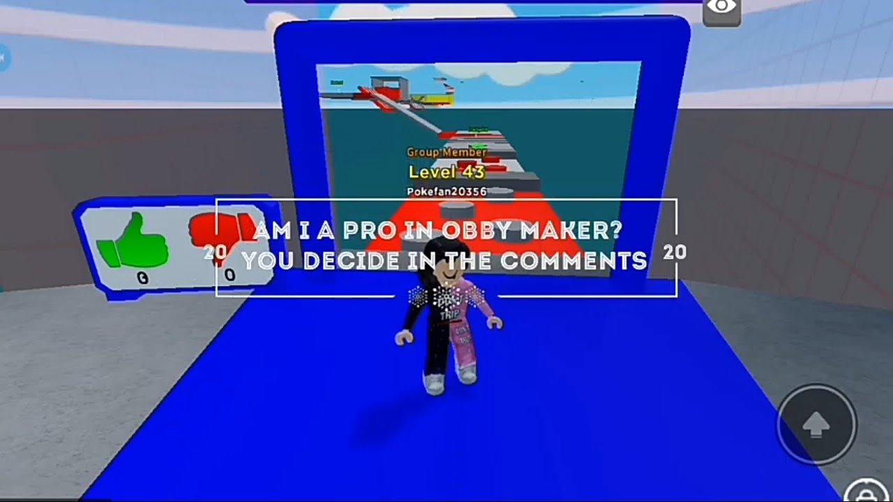 Am I a pro in Obby maker you decide in the comments! - YouTube