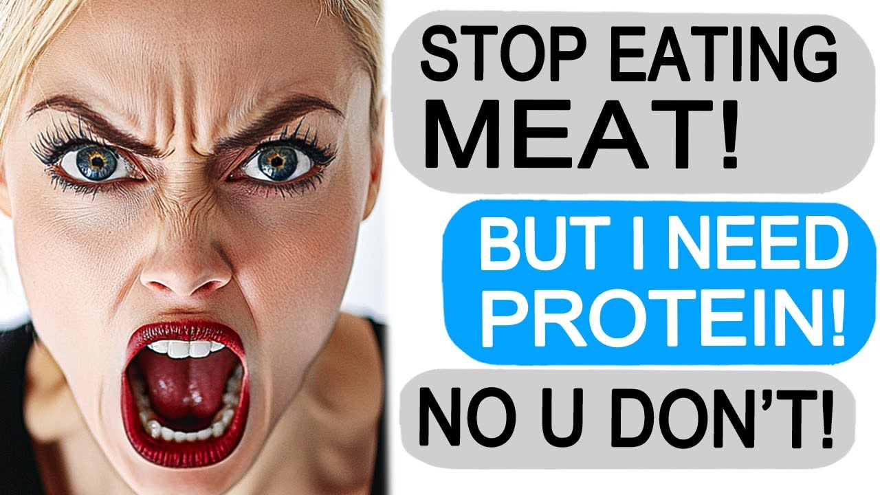 Karen Demands I Stop Eating Meat! - YouTube