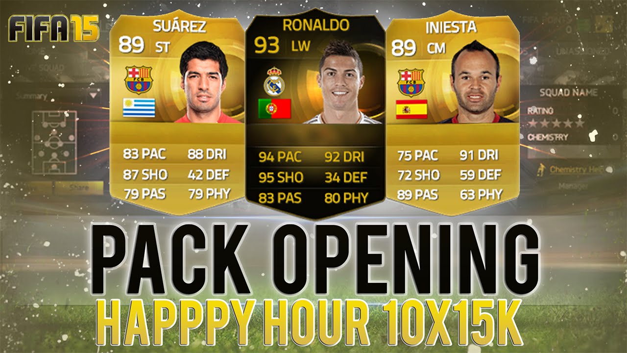 FUT 15 •• HAPPY HOUR | PACKS 15 K | 89 GEN + BOOST - YouTube