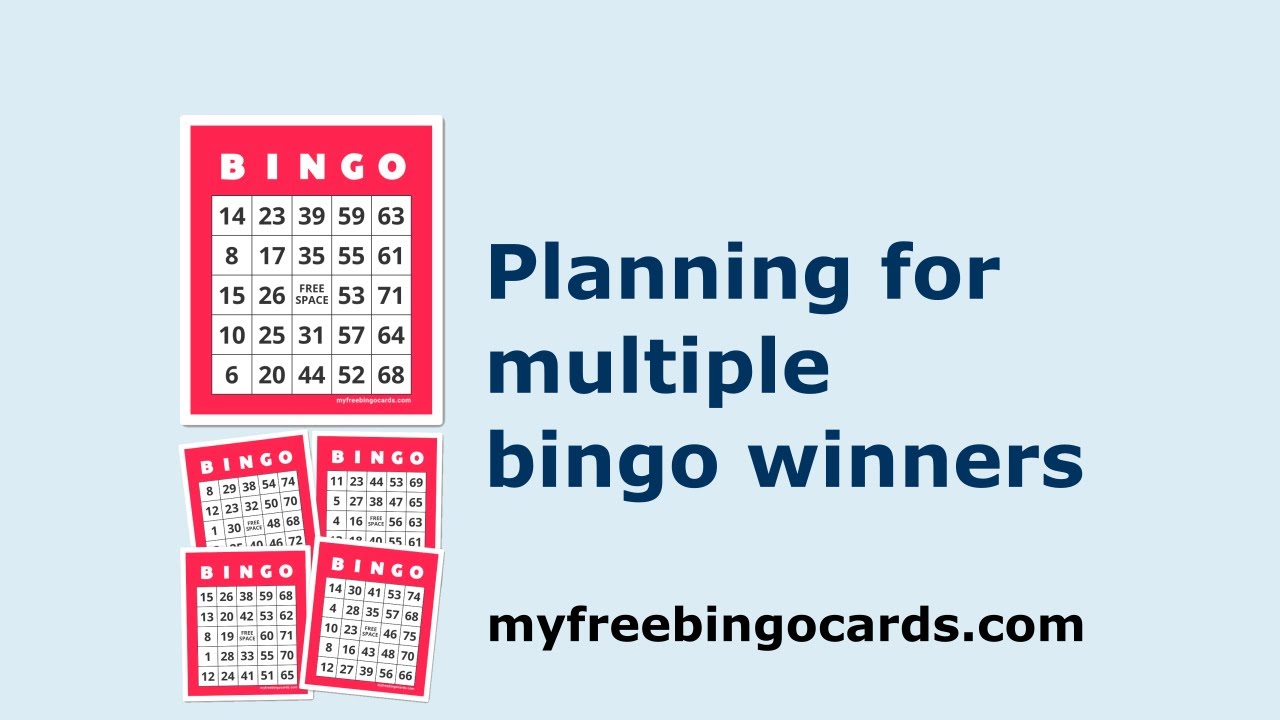 Plan For Multiple Bingo Winners YouTube Plan For Multiple Bingo Winners YouTube