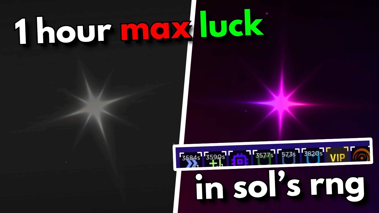 Using MAX LUCK For 1 Hour In Roblox Sol's RNG! - YouTube