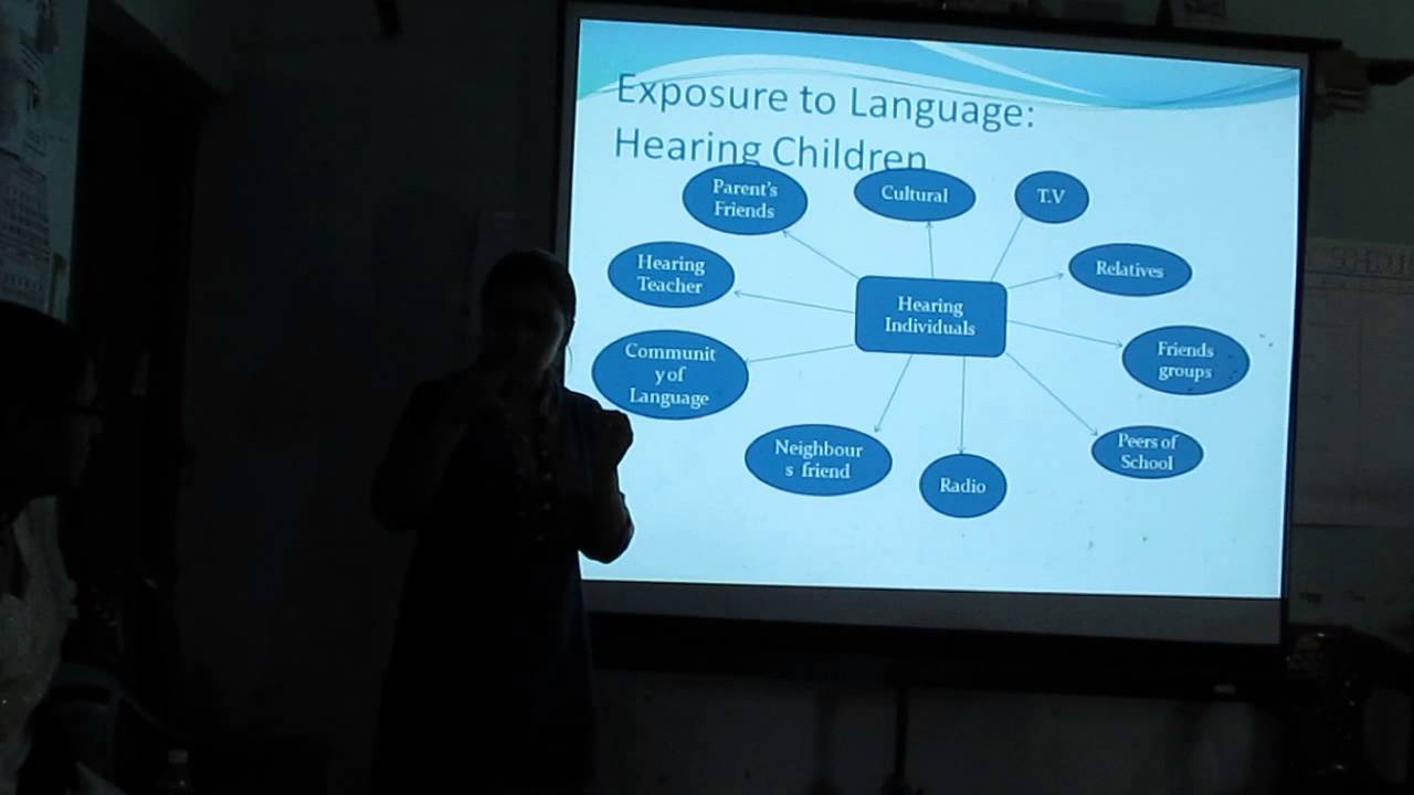 Exposure to language hearing children and deaf children??? - YouTube