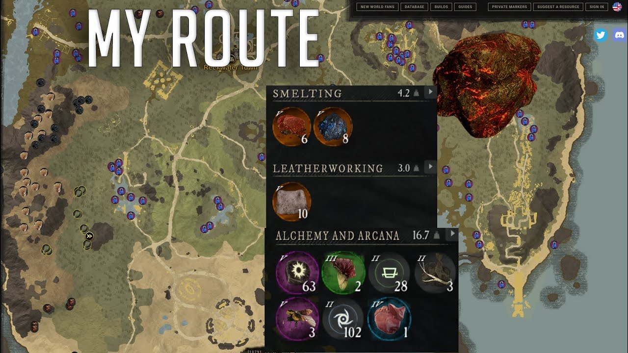 My Void Ore/Wirefiber/Gem/Essence/Azoth Water Farm | New World - YouTube