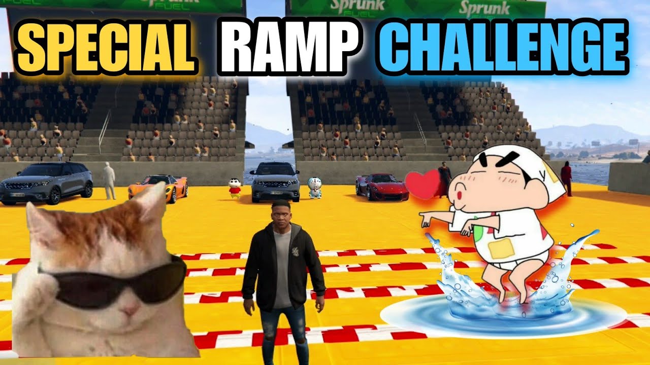 Special Ramp Challenge With Shinchan, Doraemon, Superman, Ironman With ...