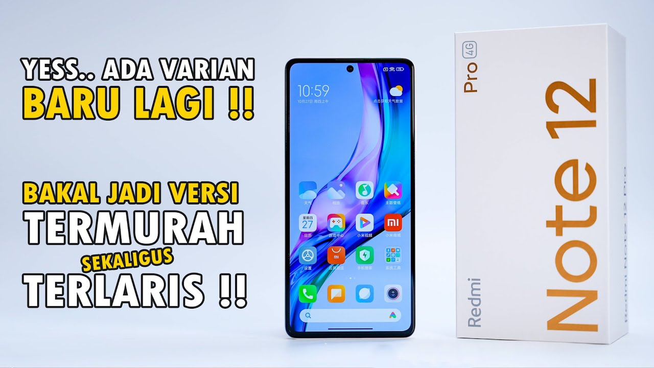 Xiaomi REDMI NOTE 12 PRO 4G Siap MASUK Resmi di INDONESIA - YouTube