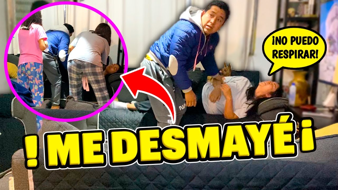 🤕ME DESMAYE¡NO PODIA RESPIRAR!¡Broma Extrema a mis Hijas Y Esposo ...