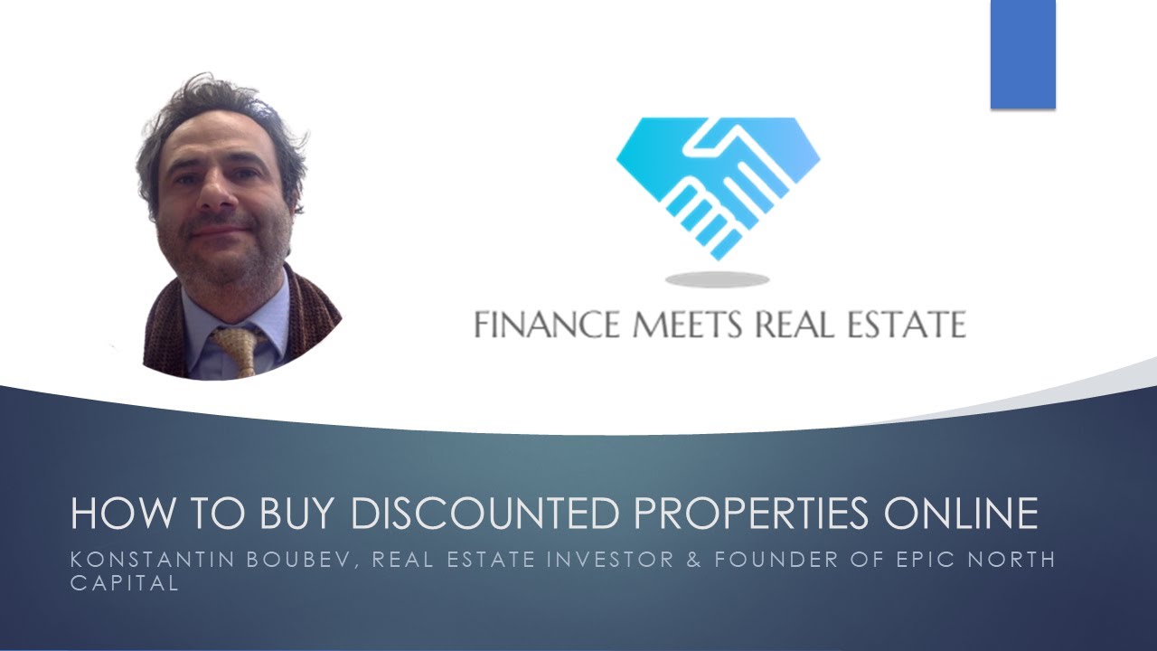 How To Buy Discounted Properties Online, w/ Konstantin Boubev - YouTube