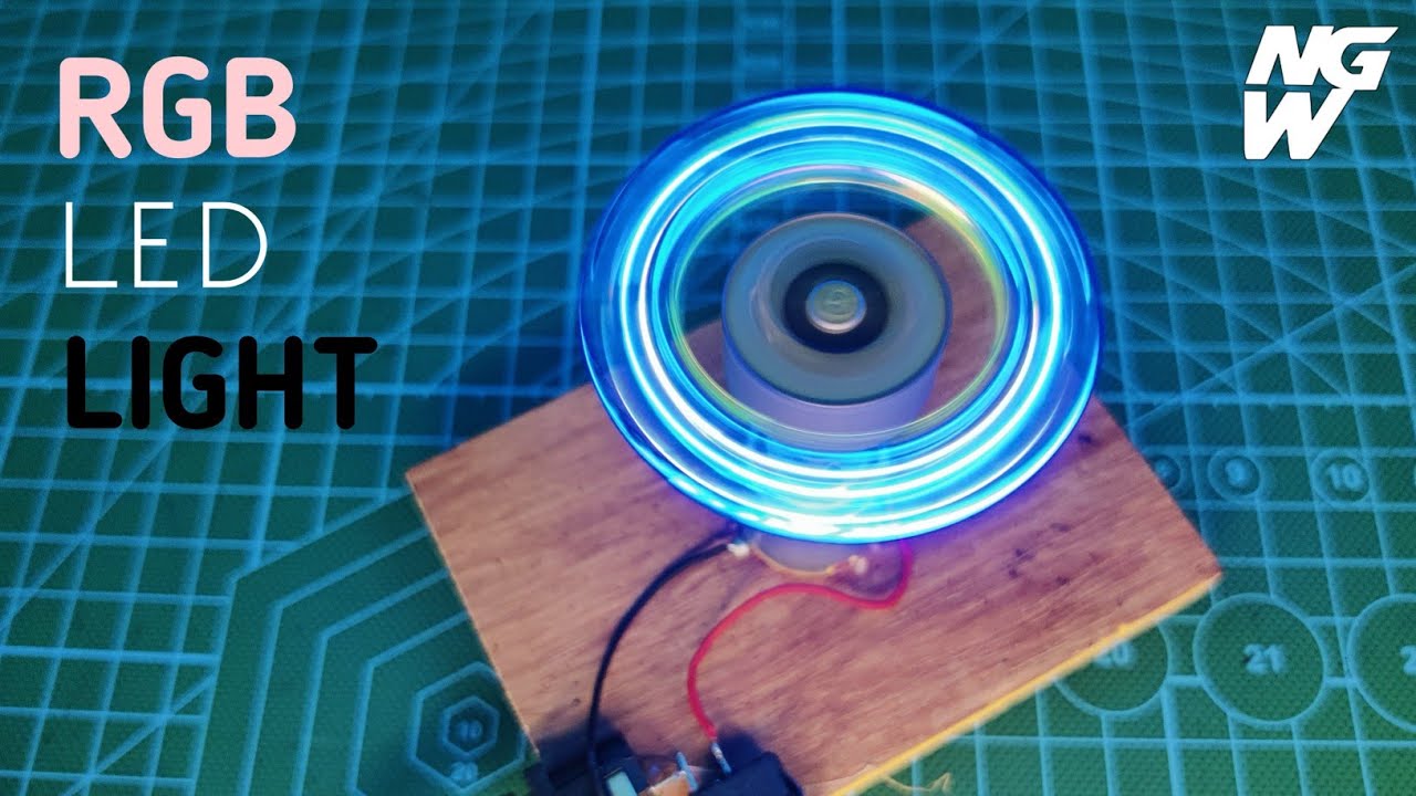 How to make RGB LED Light With Dc Motor | Diy Life Hacks | NEW Gadget ...