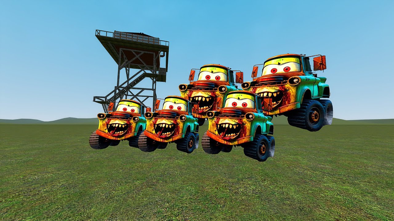 Mater zombie Nextbots vs Towers Gmod - YouTube