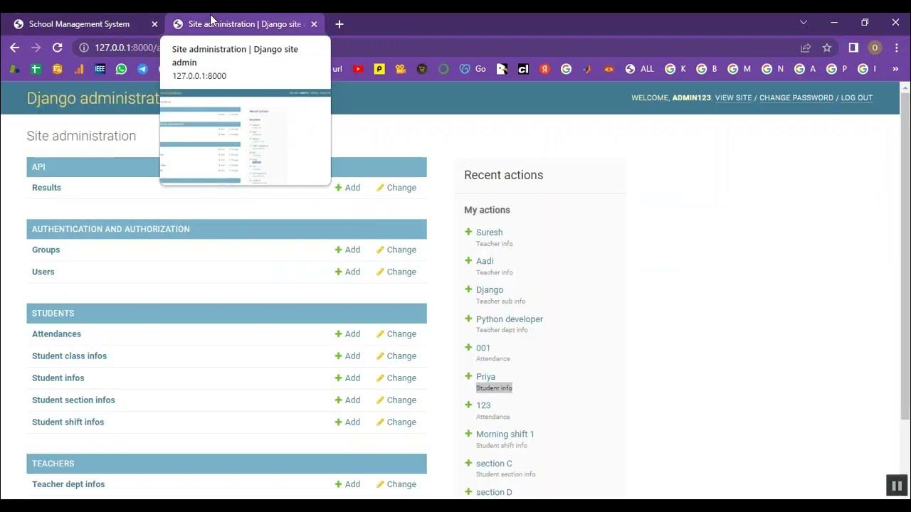 School System in Python Django - YouTube
