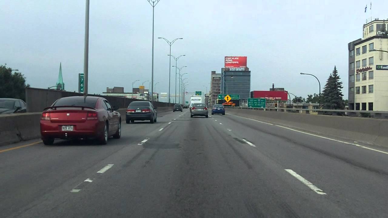 Metropolitan Expressway (Autoroute 40 Exits 80 to 66) westbound - YouTube