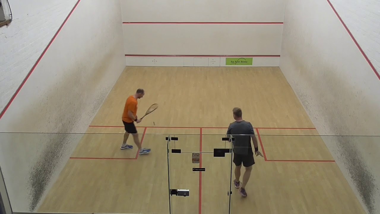 Norfolk Squash Champs 2019 Mens Over 45 final Steve Moxey v Rob ...