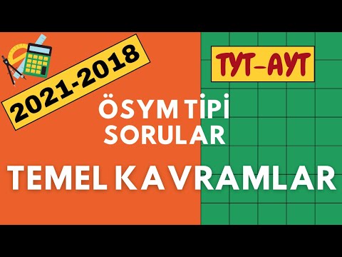 2021-2018 Temel Kavramlar ÖSYM tipi sorular (TYT-AYT)  + karekodlu fasikül açıklamada