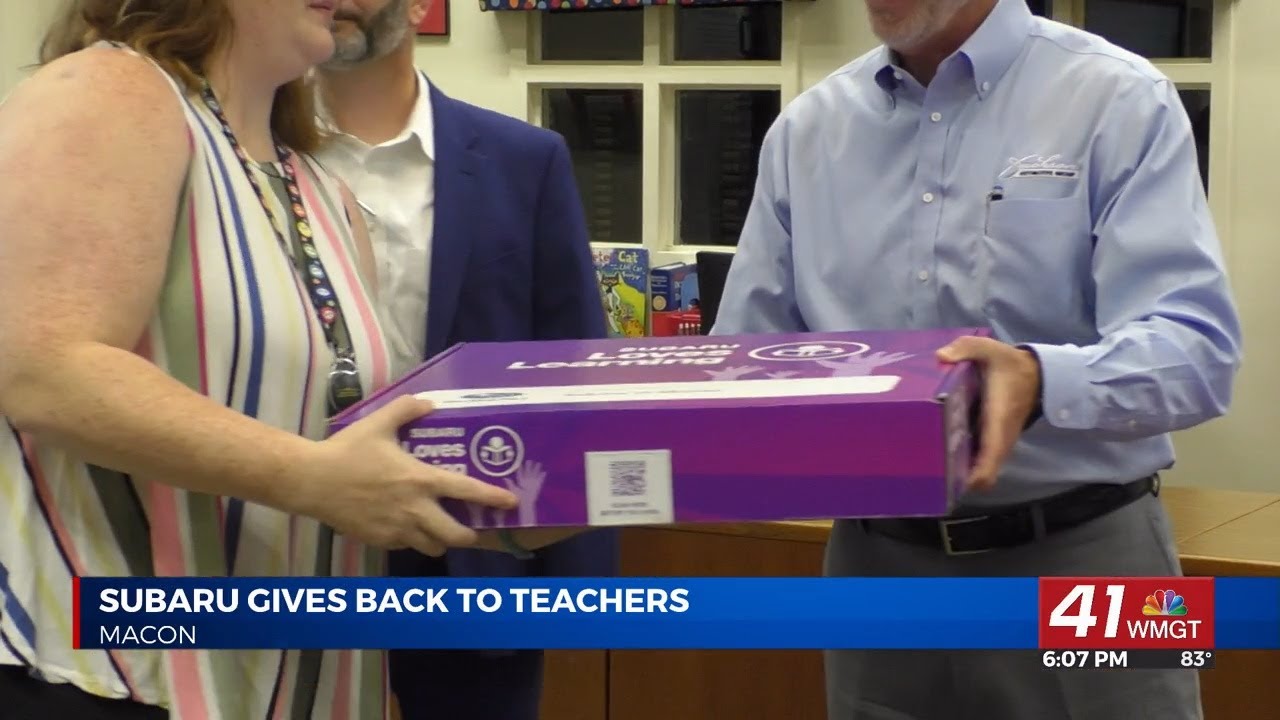 Subaru of Macon donates $500 to teachers at Alexander II Magnet School ...