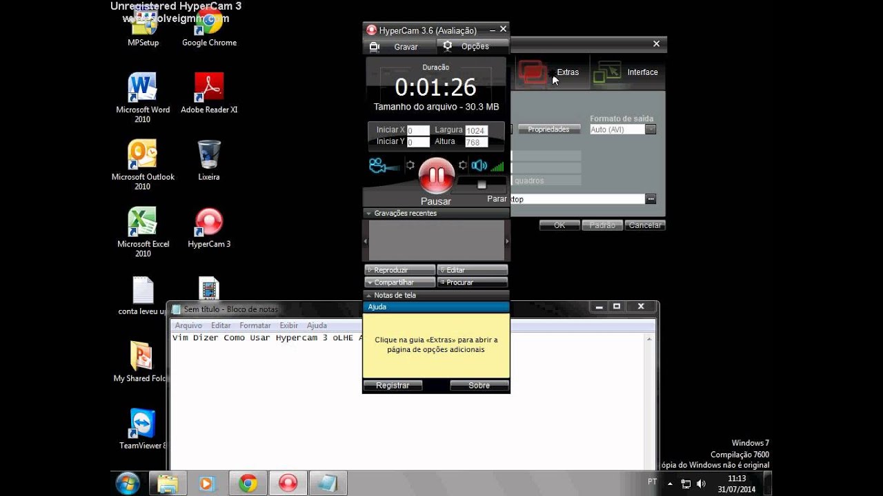 Como Usar Hypercam 3 - YouTube