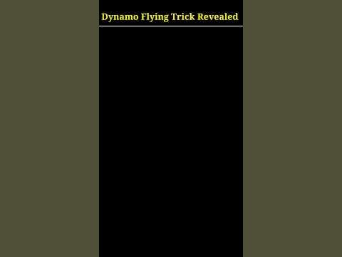 Dynamo Flying Magic Trick Revealed 😮|| Dynamo ऐसे हवे मे उड़ता है # ...