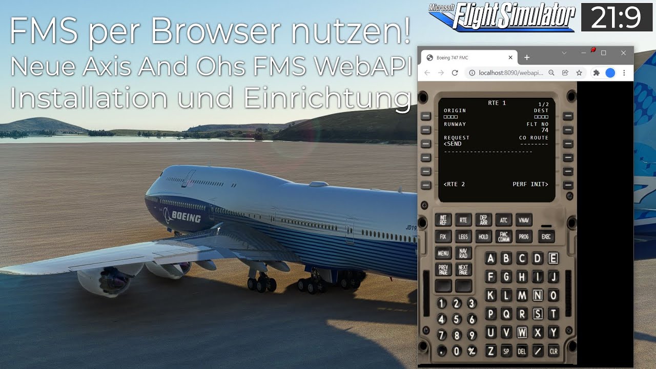 FMS per Browser nutzen! AxisAndOhs FMS WebAPI ★ FLIGHT SIMULATOR ...