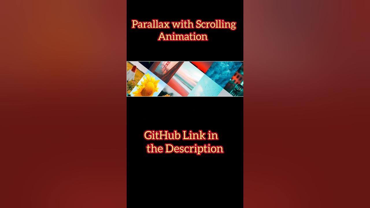 Create Stunning Parallax Scrolling Image Animation - YouTube
