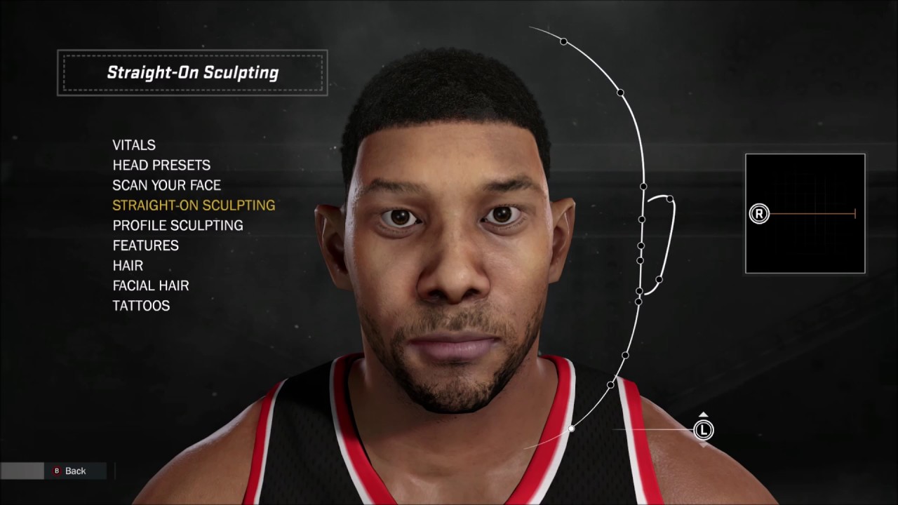 NBA 2K17 - How to create Tim Duncan face for my player - YouTube
