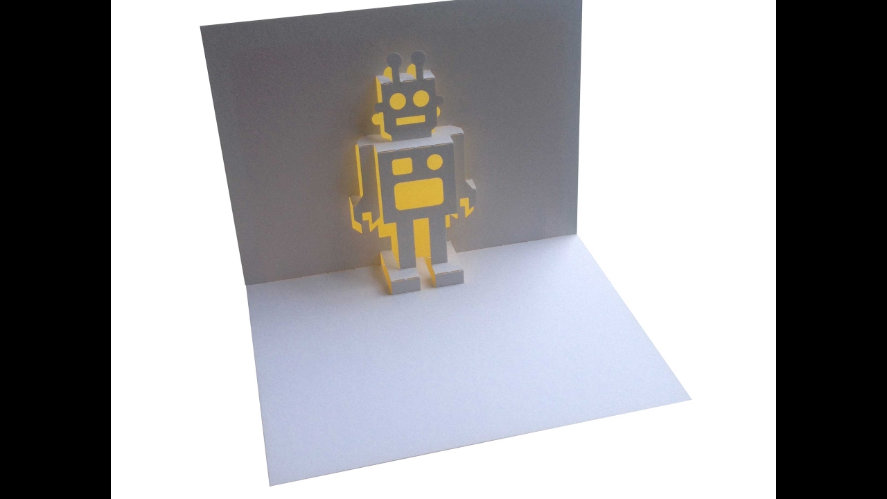 Robot Pop Up Card Tutorial - Origamic Architecture - YouTube
