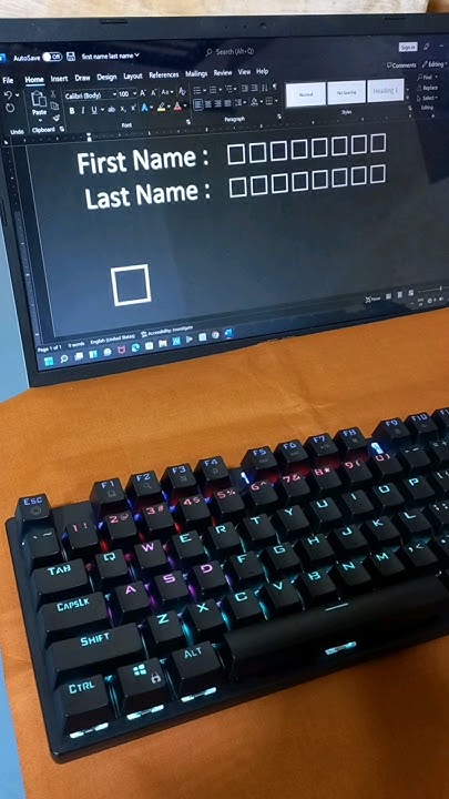 MS Word Shortcut ! #shorts #asmr #computer #keyboard #msword #tips - YouTube