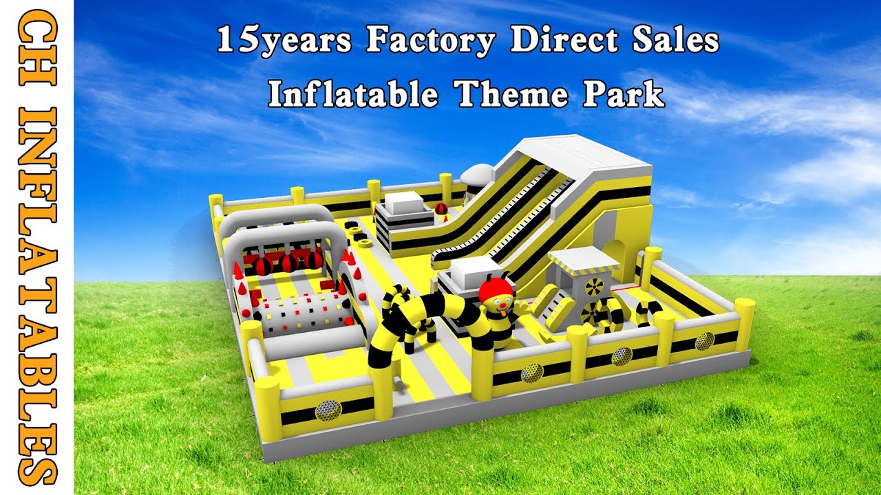 CH Commercial Giant Inflatable Bee Jumping bouncer Playground ...