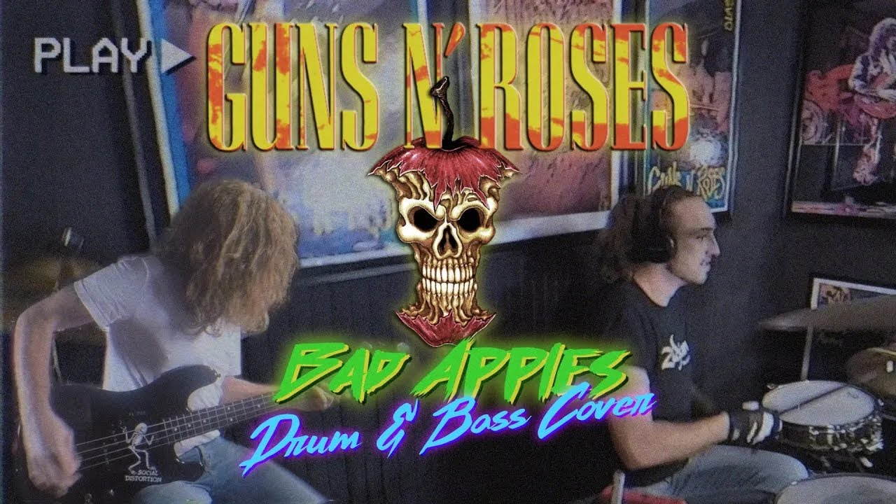 Guns N' Roses - Bad Apples (Drum & Bass Cover w/o Music) - YouTube
