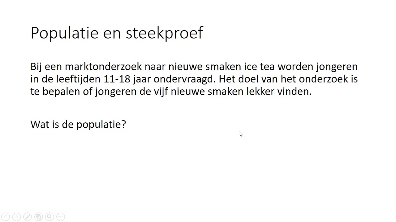 Populatie en steekproef (HAVO wiskunde A & VWO wiskunde A/C) - YouTube