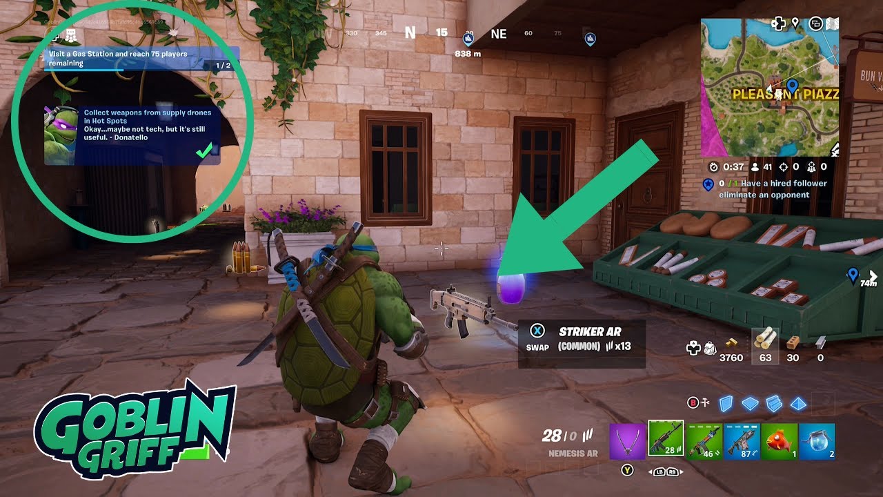 How to Collect Weapons from Supply Drones in Hot Spots | Fortnite ...