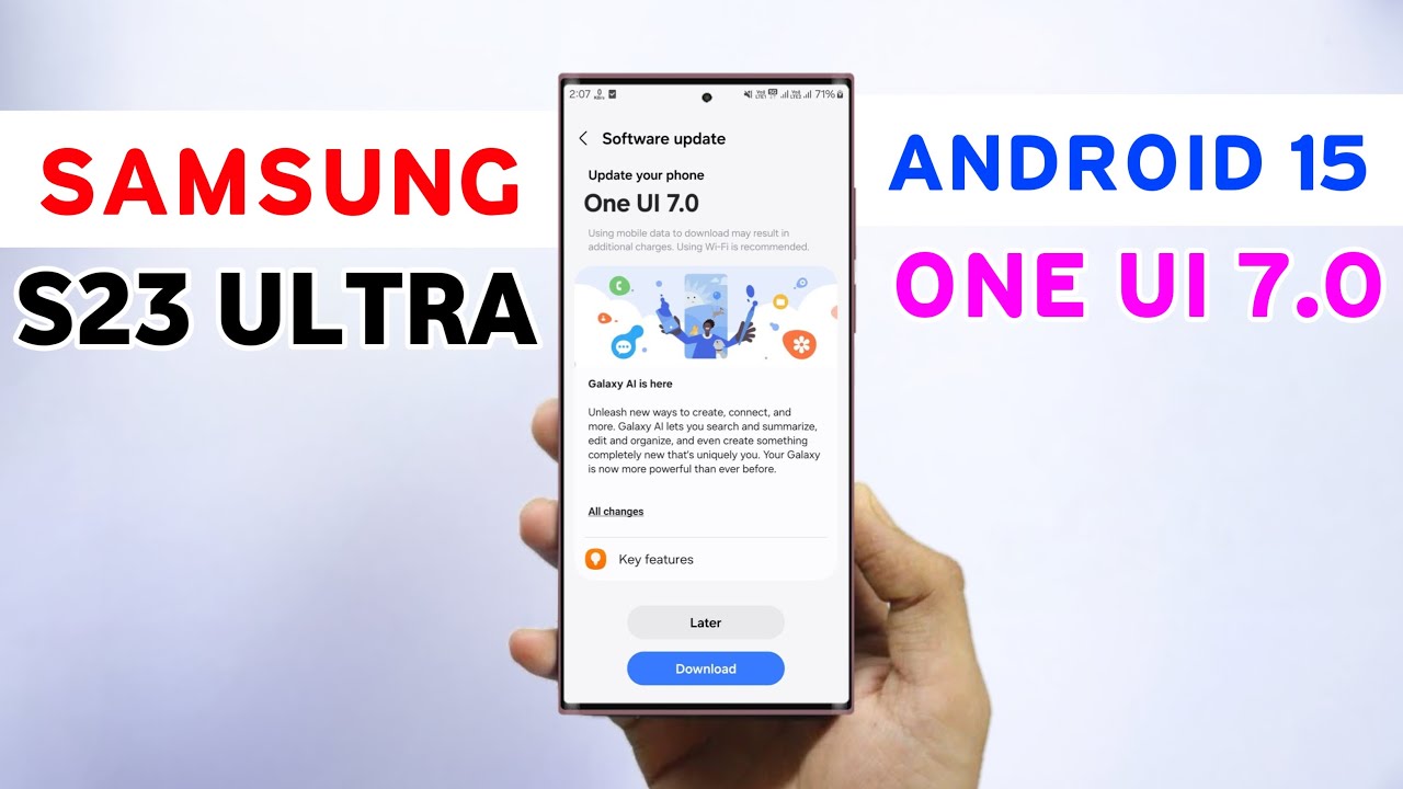 Samsung S23 Ultra One Ui 7.0 Android 15 Update | New Features | S23 ...