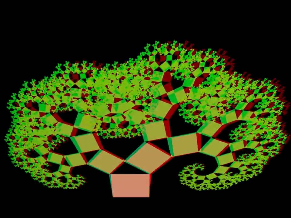 3D Pythagoras tree (anaglyph) - YouTube
