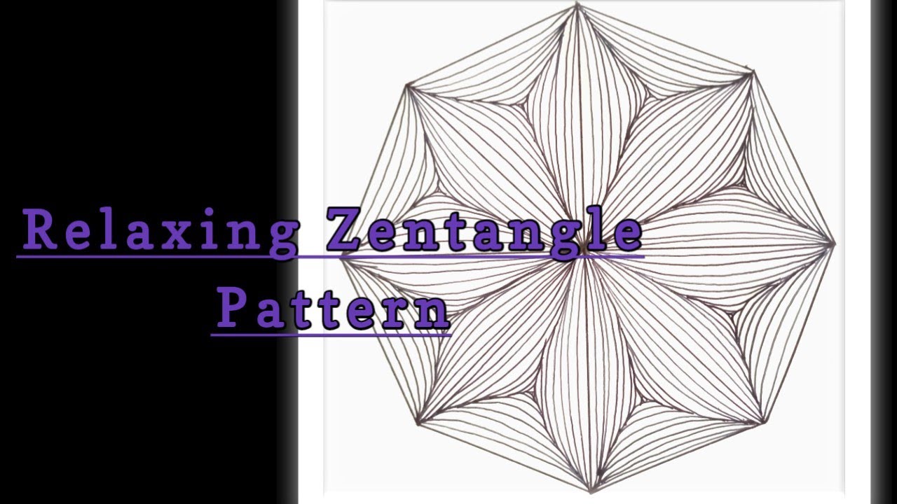 How to draw a Relaxing zentangle pattern | zentangle pattern for ...