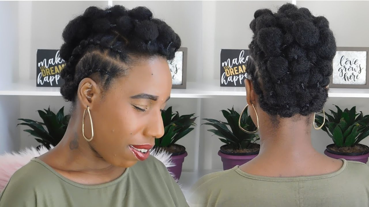 ELASTIC STYLE MOHAWK on SHORT NATURAL HAIR / - YouTube