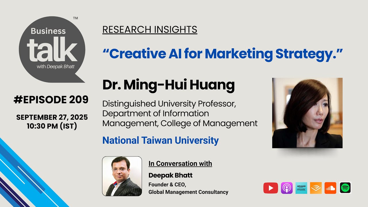 Creative AI in Marketing: Dr. Ming-Hui Huang’s Breakthrough Research ...