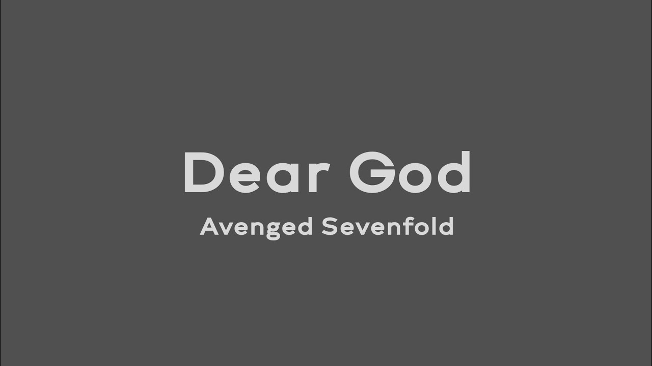 Dear God - Avenged Sevenfold (Lirik dan Terjemahan) - YouTube