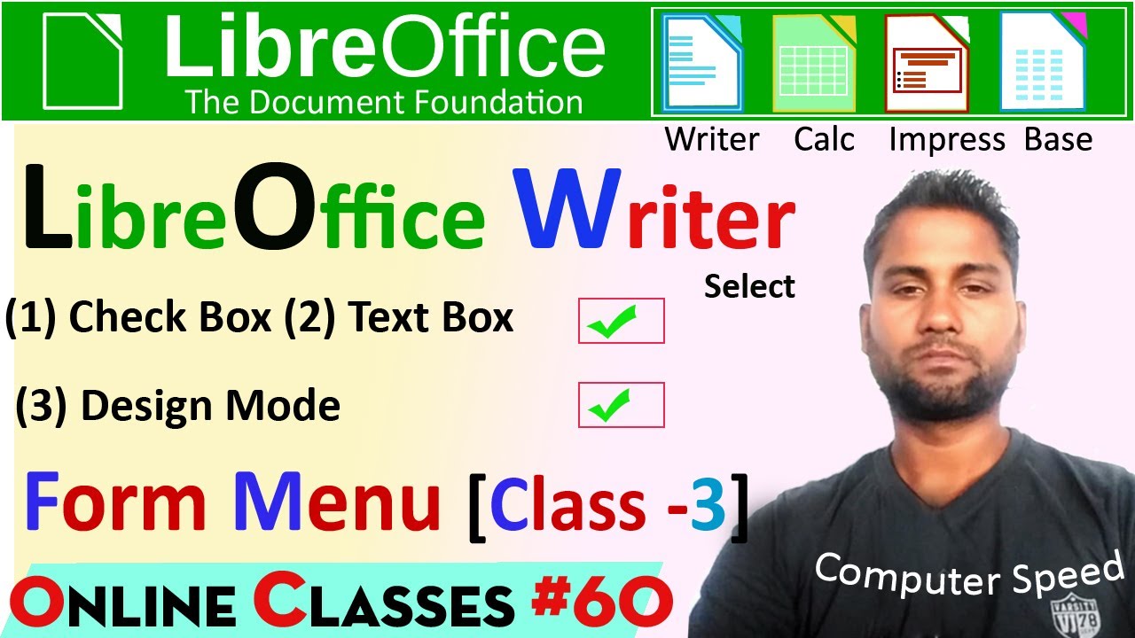 writer form | libreoffice form | writer check box | libreoffice kya hai ...
