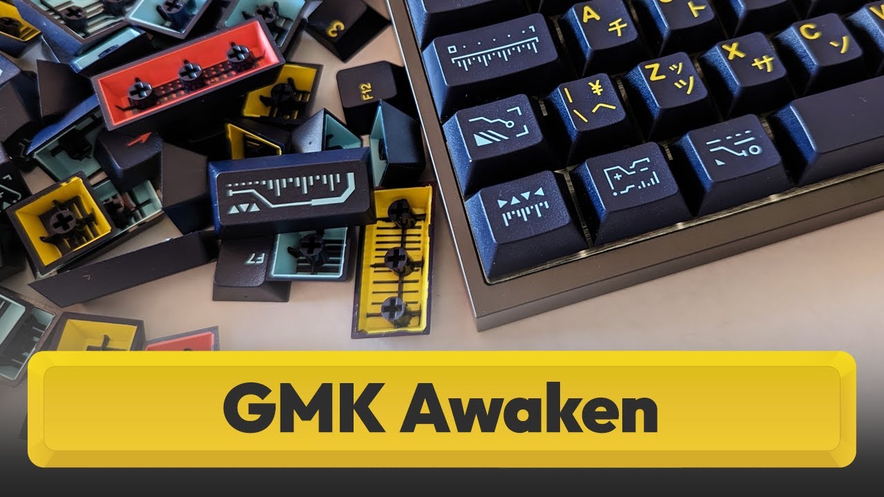 Keycaps del futuro con HUD, GMK Awaken - YouTube