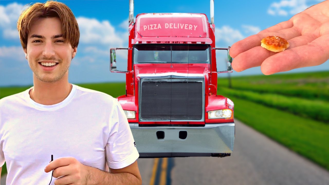 Delivering Worlds Smallest Pizza in This - YouTube