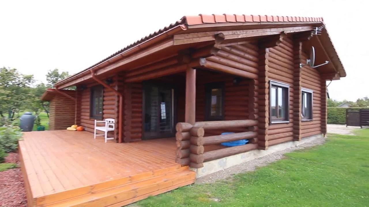 Parduodamas naujas rąstinis namas Kretingoje - YouTube