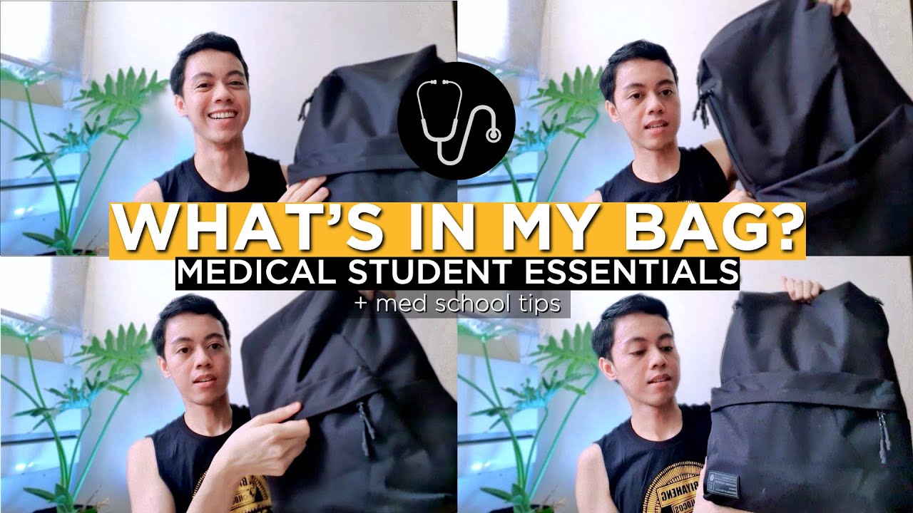 WHAT'S IN MY BAG? 🎒 Medical Student Essentials 🩺 (+ med school tips) 📝 ...